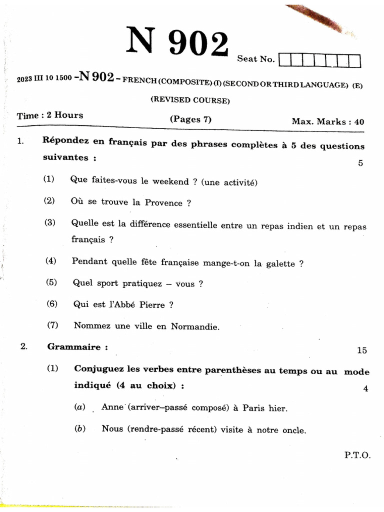 2023 Board Paper | PDF