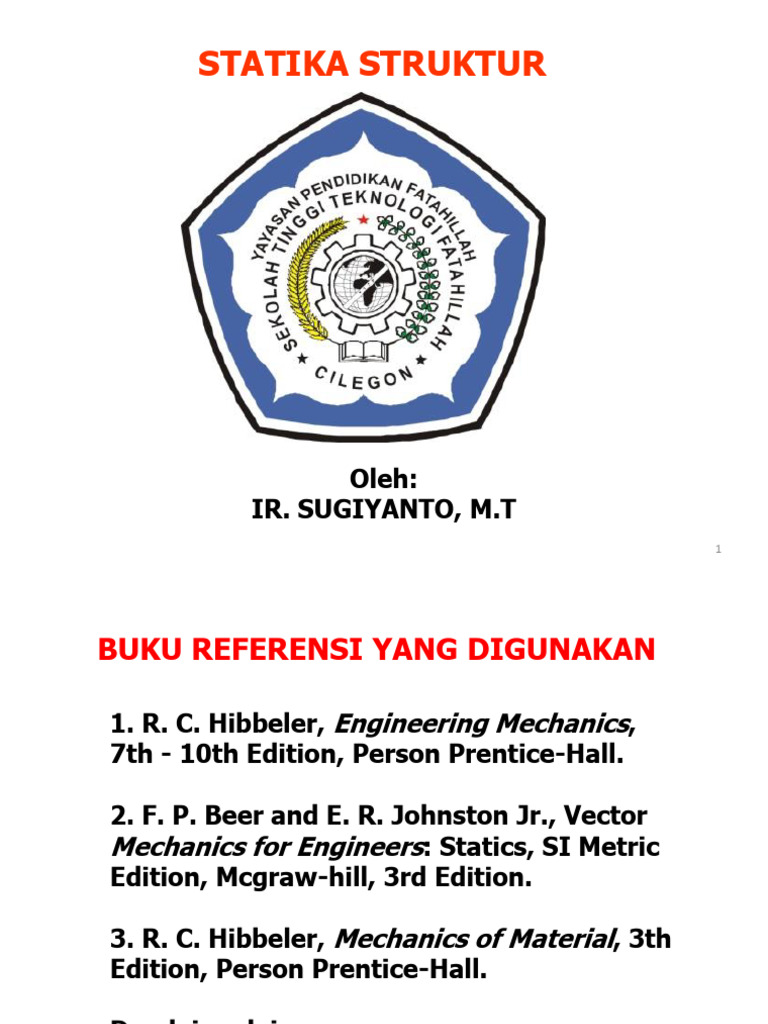 Statika Struktur STTF | PDF