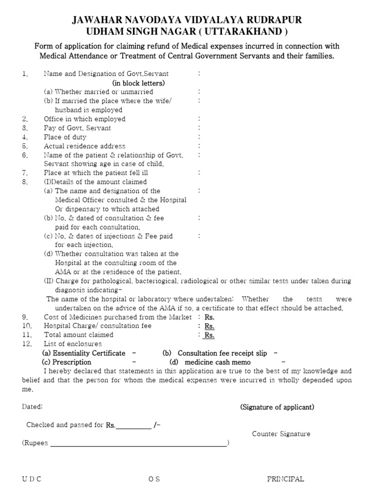Medical Opd Form | PDF | Hospital | Medicine