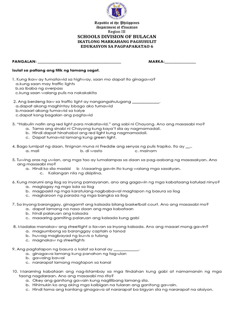 PT Esp-6 Q3-1 | PDF