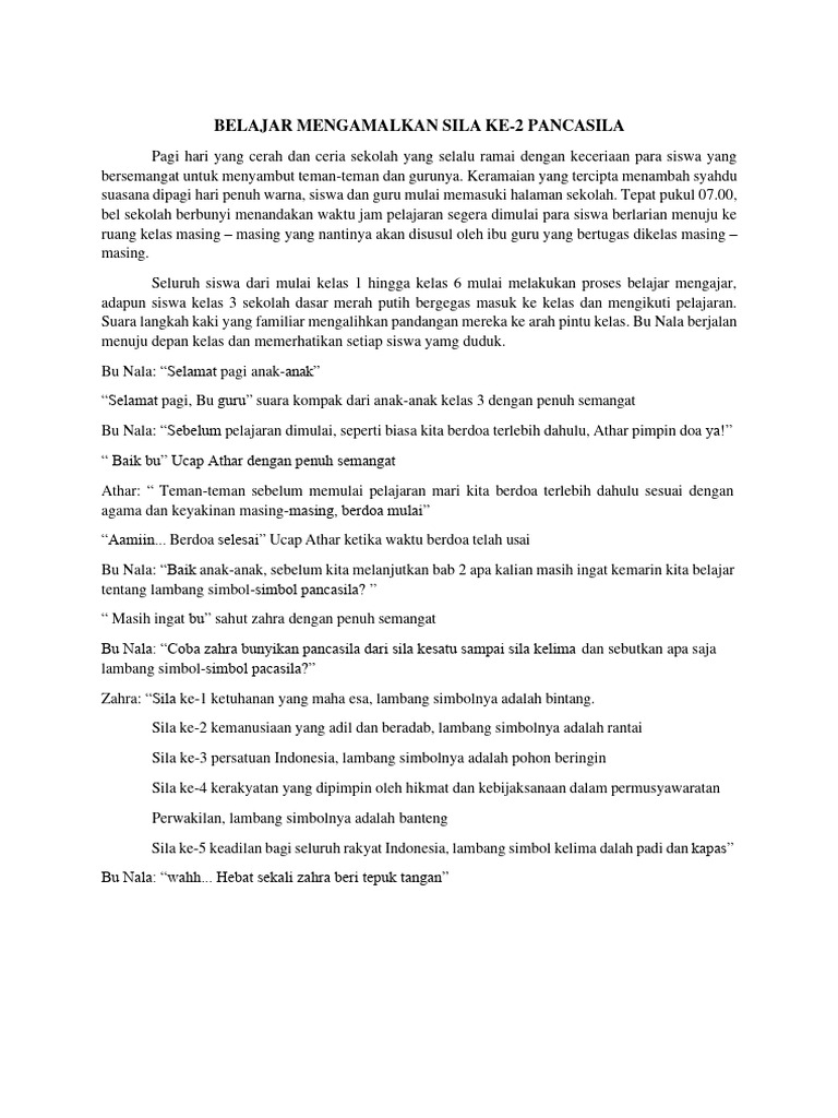 Cerpen Pendidikan Pancasila | PDF | Agama & Spiritualitas