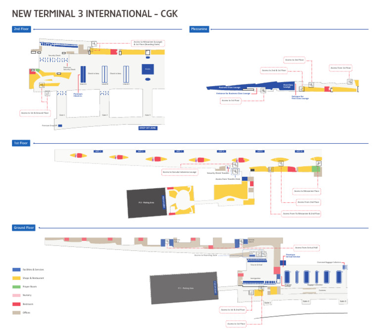 Airport Map New T3 CGK - International | PDF | Aviation