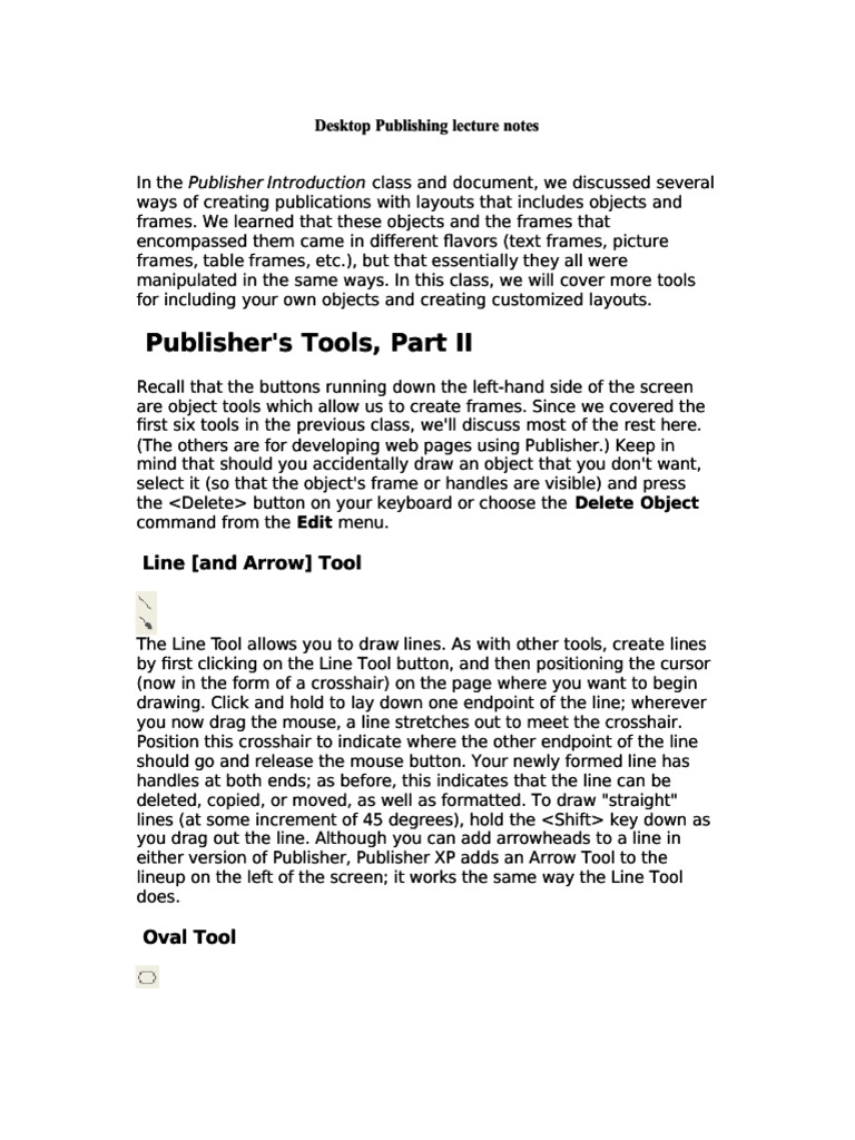 Desktop Publishing Tools Guide | PDF | Rotation | Menu (Computing)