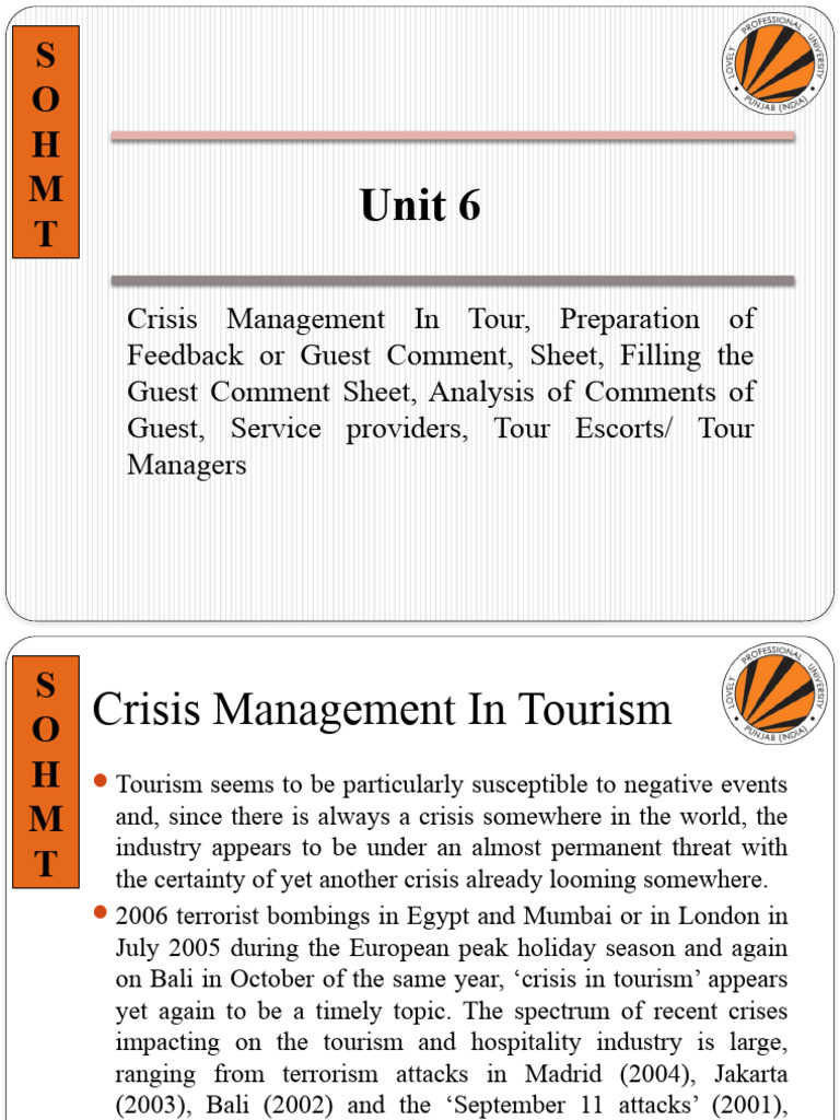 Aruditya Jasrotia HMT803 COE04 910 Lecture40 | PDF | Crisis Management ...