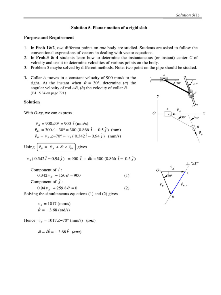 Tutorial 5 | PDF | Velocity | Spacetime