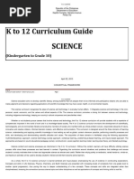 Science K-10 Curriculum Guide | PDF | Learning | Curriculum