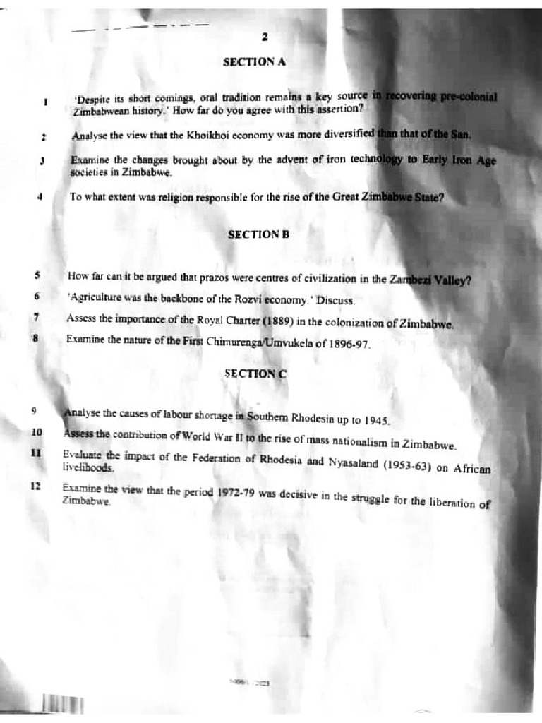 A Level History Paper 1 June 2023 | PDF