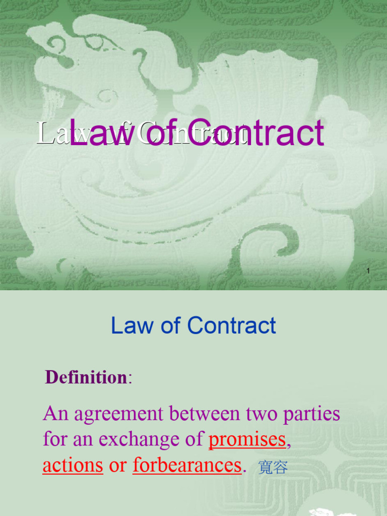 L1 Contract Law | PDF | Damages | Offer And Acceptance