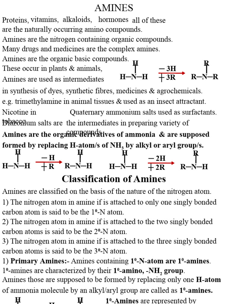 Amines | PDF | Amine | Hydroxide