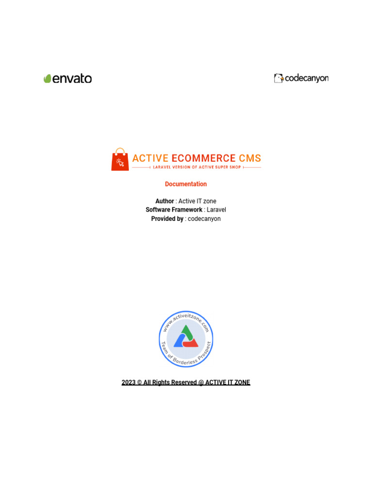 Active Ecommerce CMS Documentation | PDF | Php | Web Server