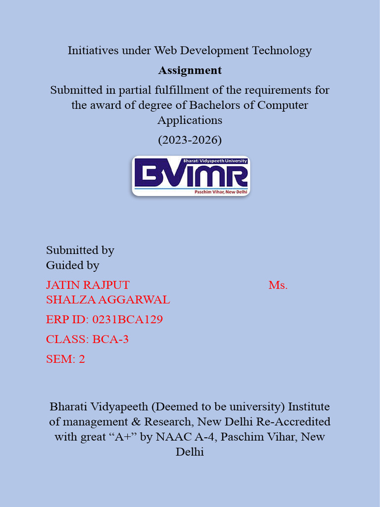 Assignment WDT | PDF | Word Press | Websites