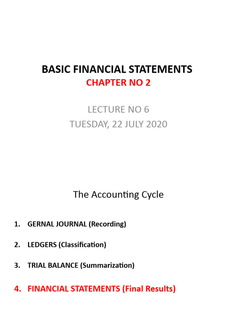 Lec 6 | PDF | Retained Earnings | Expense