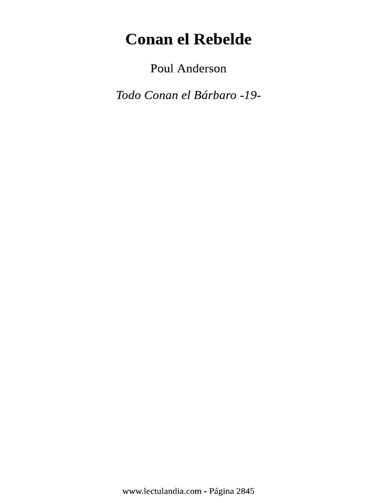 Conan El Rebelde | PDF