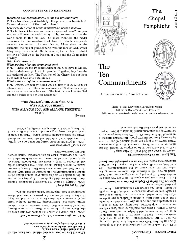 The Ten Commandements | PDF | Ten Commandments | Jesus