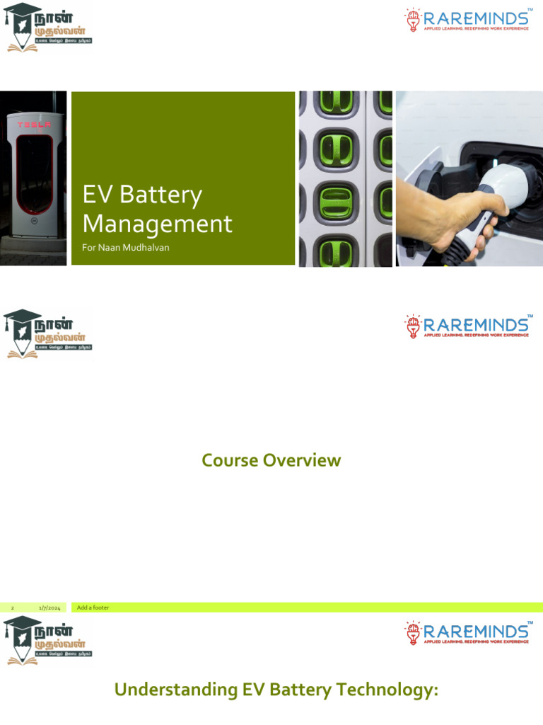 Day 1 EV Battery Management - Module 1 | Download Free PDF | Electric ...