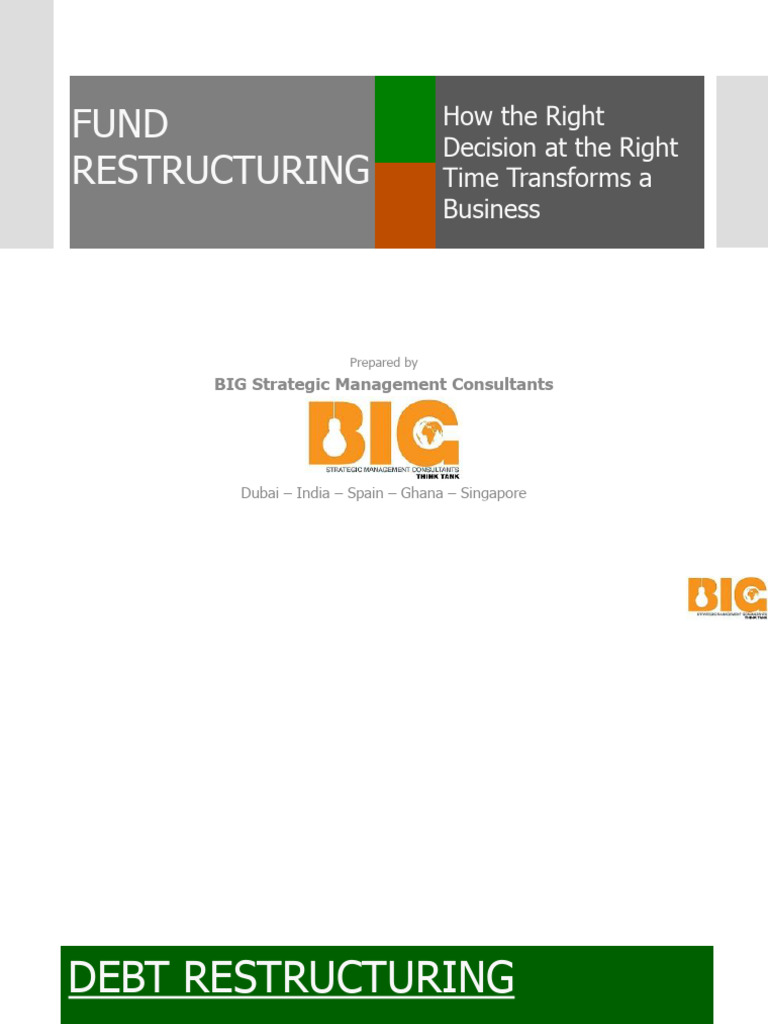 Fund Restructuring by BIG | PDF | Debt | Private Equity