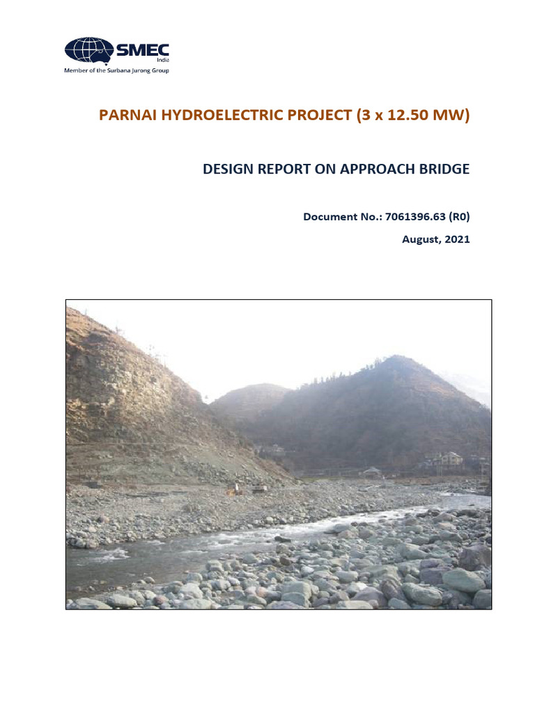 Design Report On Approach Bridge | PDF | Structural Engineering | Civil Engineering