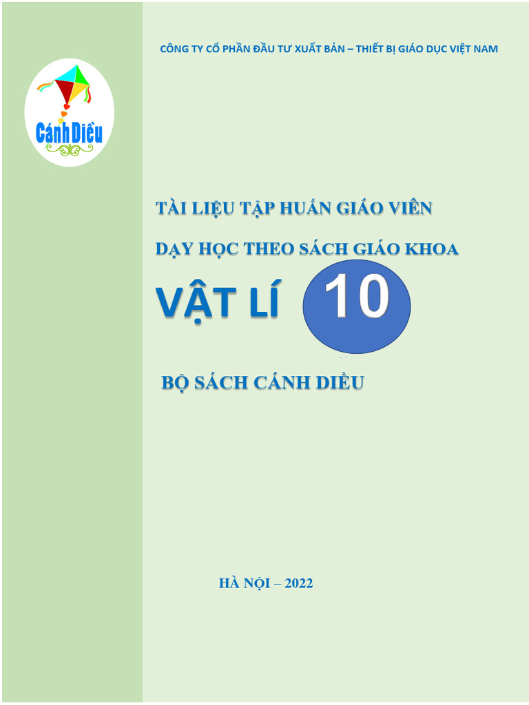 Tài Liệu Tập Huấn Vật Lí 10 Cd Pdf