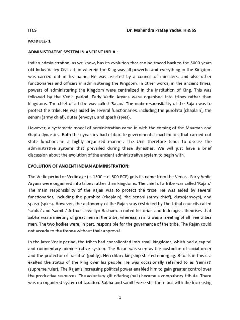 ITCS Module - 1 | PDF | Moksha | Kama