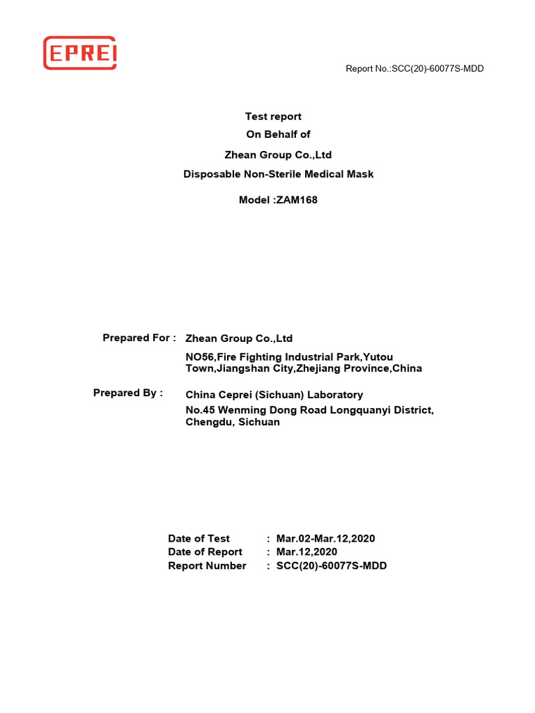 Zhean Mask Risk Management Report | PDF | Risk | Risk Management