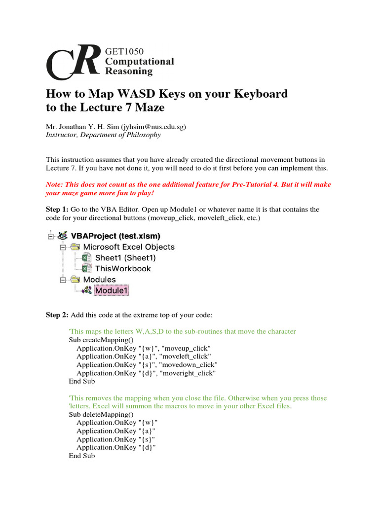 How To Map WASD Keys On Your Keyboard | PDF