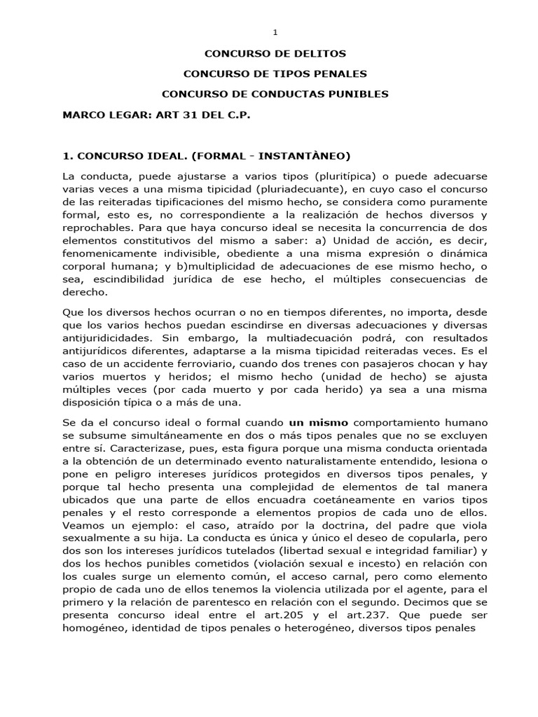 Concurso de Delitos - Fin-Umng-2023-1 | PDF | Derecho penal | Castigos