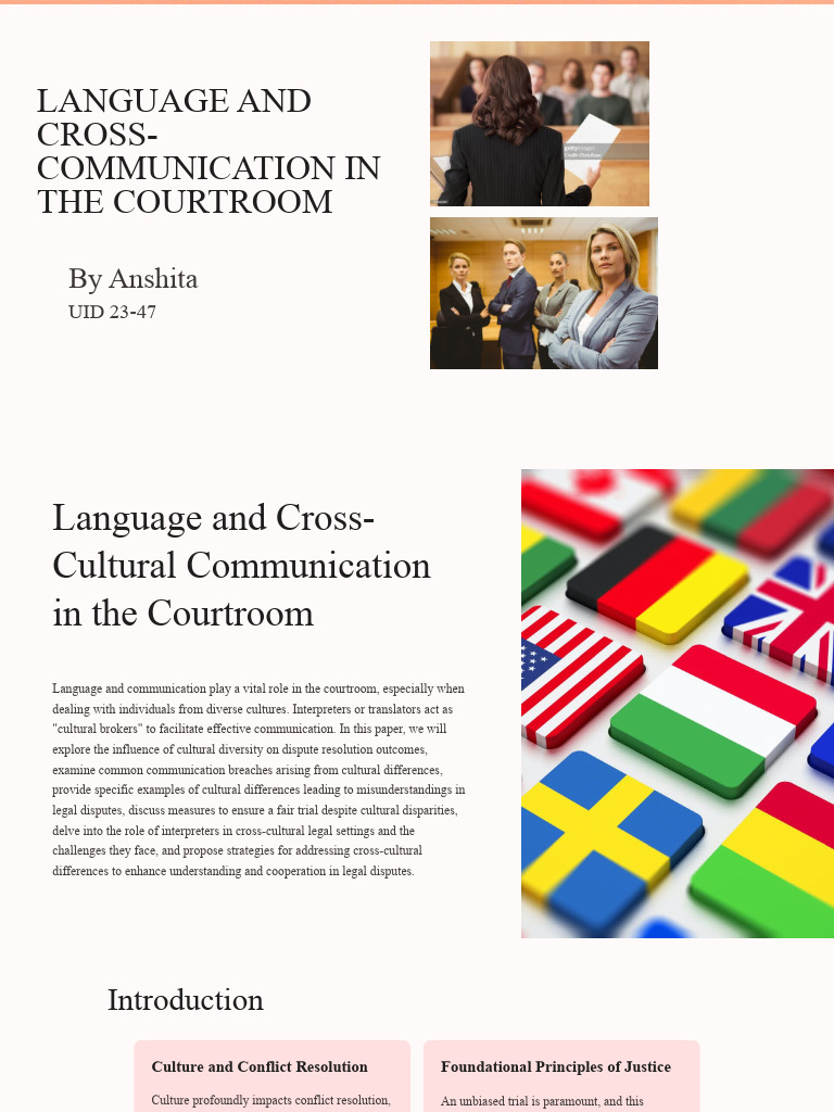 Language and Cross Communication in The Courtroom | Download Free PDF ...