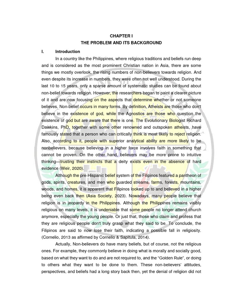 Document 2 Group 4 Final Paper 1 | PDF | Atheism | Irreligion