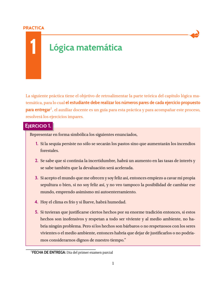 PRACTICA No 1 | PDF | Proposición | Verdad