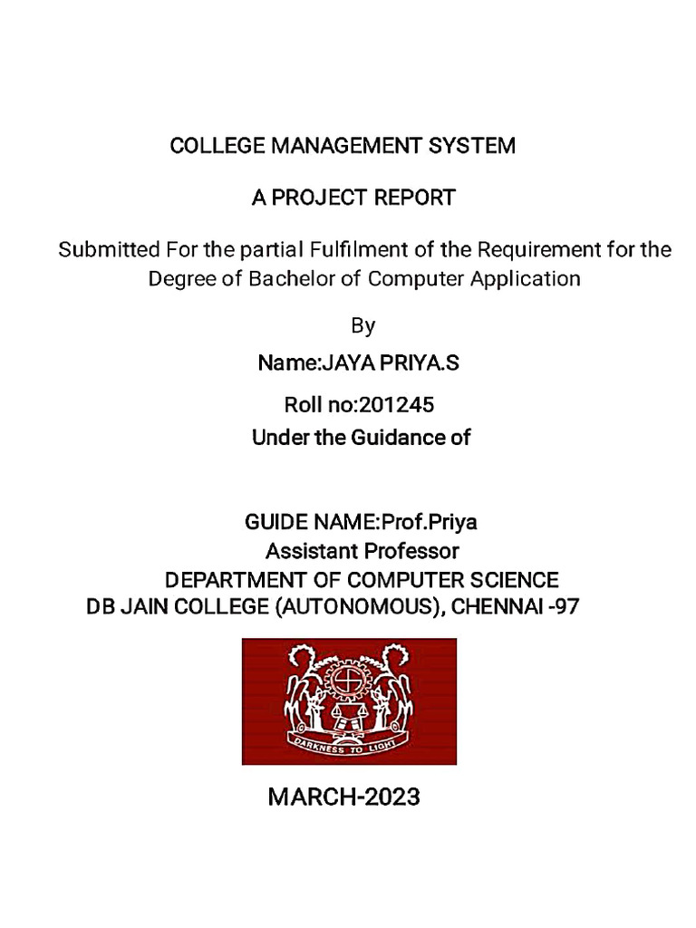 College Management System | PDF