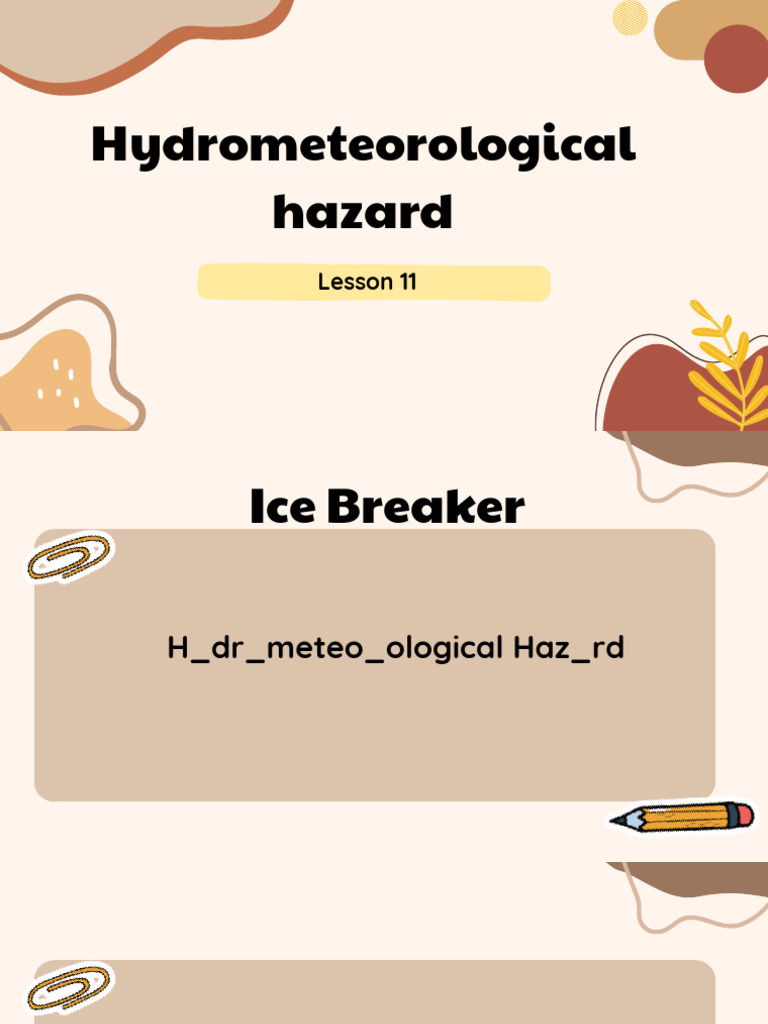 Hydrometeorological Hazard | PDF | Thunderstorm | Tropical Cyclones