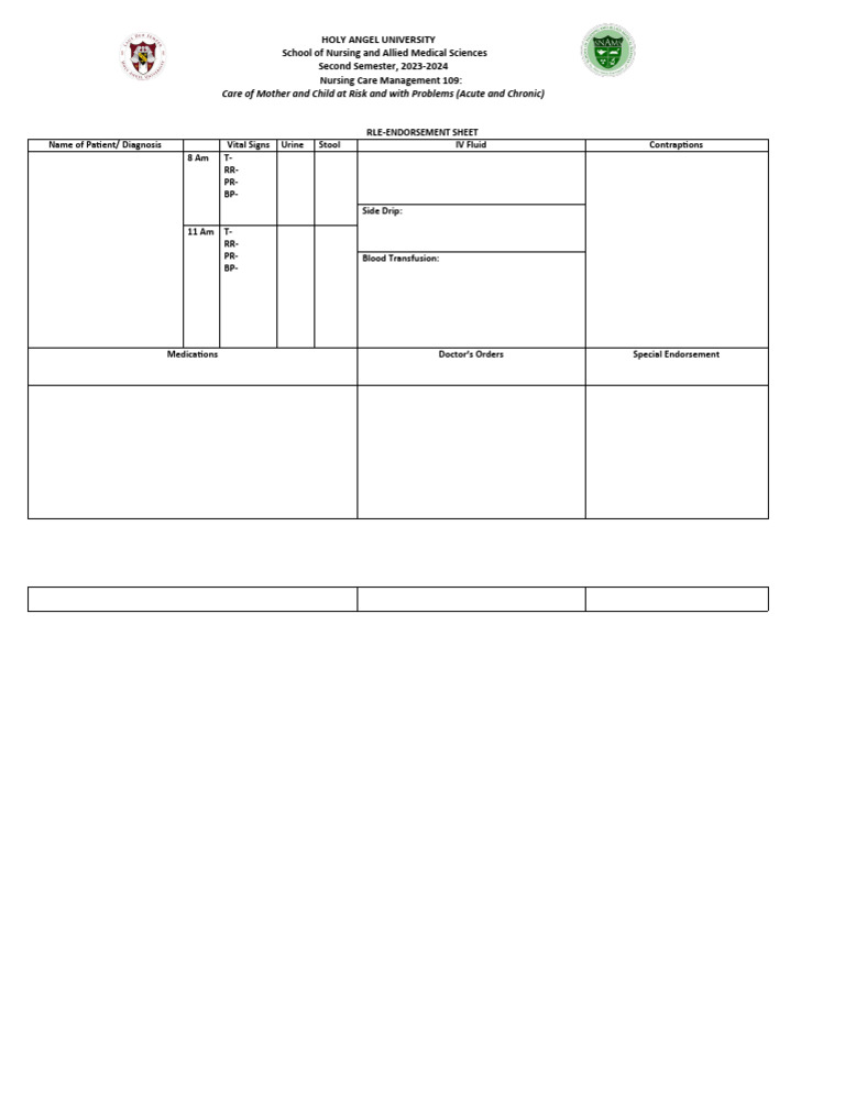 Endorsement Sheet | PDF