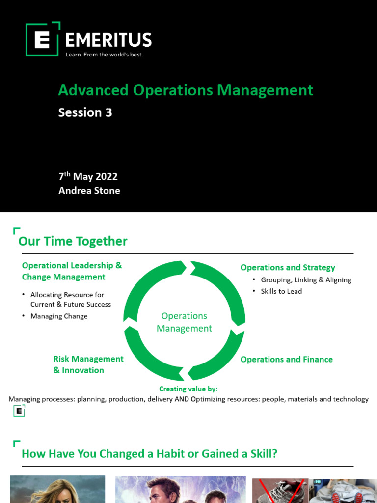 IIM-K - Session 3 - AOMA - 7th May2022 - DECK | PDF | Supply Chain ...