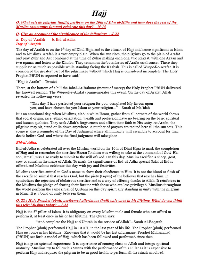 Hajj | Download Free PDF | Hajj | Mecca