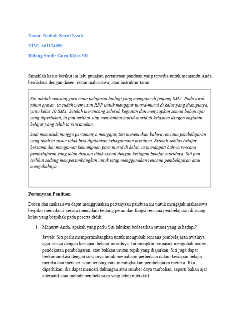 PPDP-Topik 2 Elaborasi Pemahaman | PDF | Karier & Perkembangan | Kesehatan Holistik