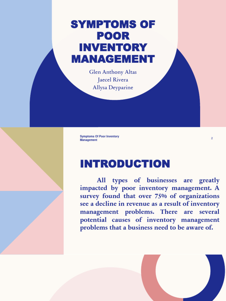 Signs of Poor Inventory Control | PDF | Inventory | Supply Chain