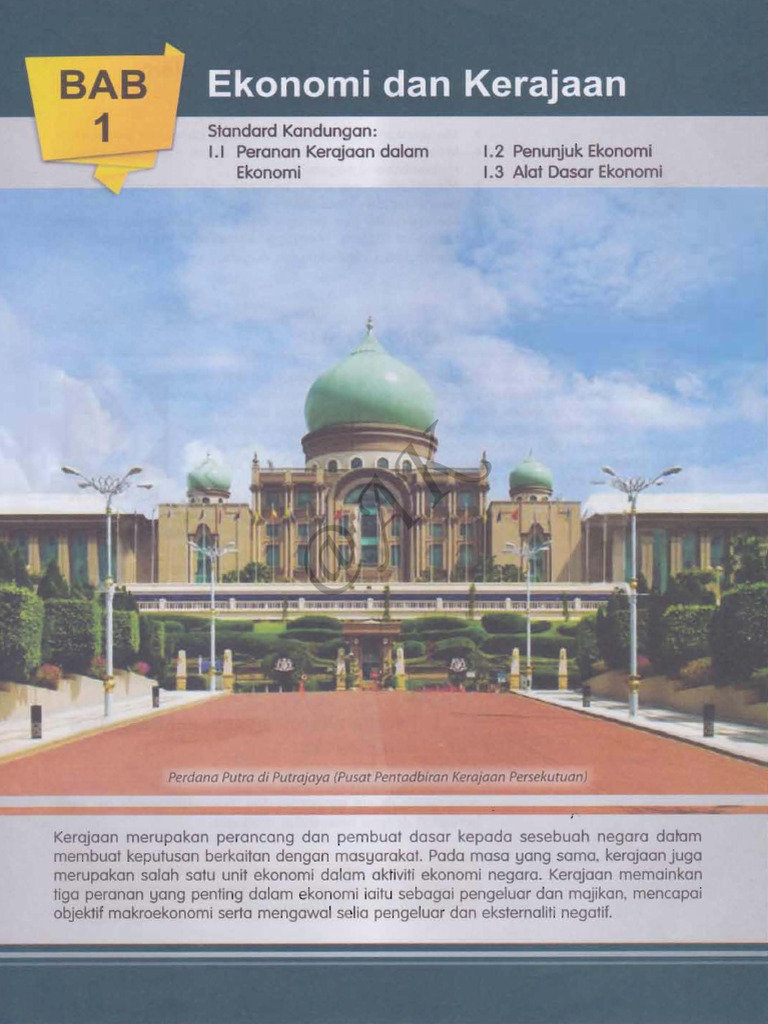 Peranan Kerajaan dalam Ekonomi Malaysia | PDF | Ilmu Sosial
