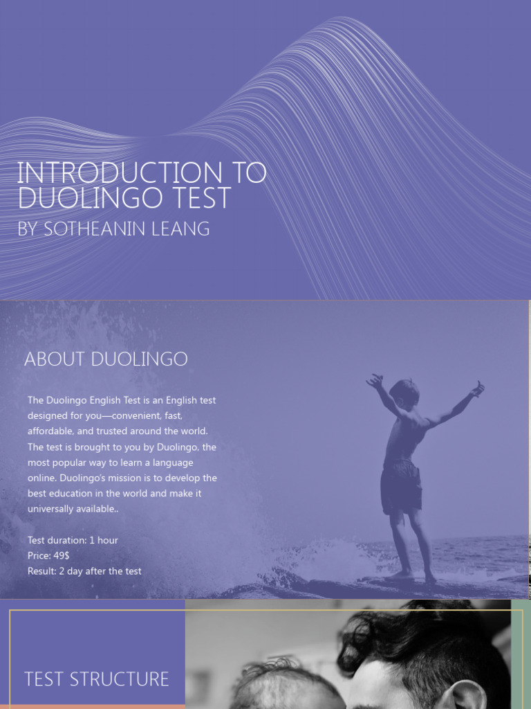 Duolingo Test Overview and Structure | PDF | English Language | Question