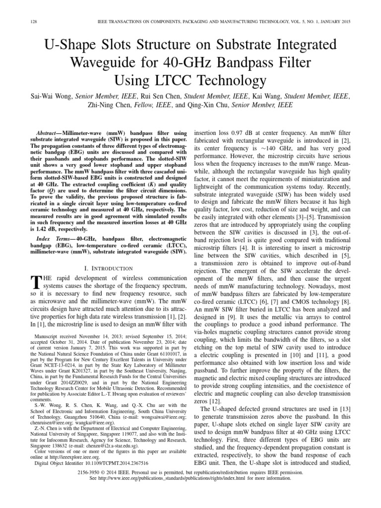 10.U-Shape Slots Structure on Substrate Integrated-LTCC | PDF ...