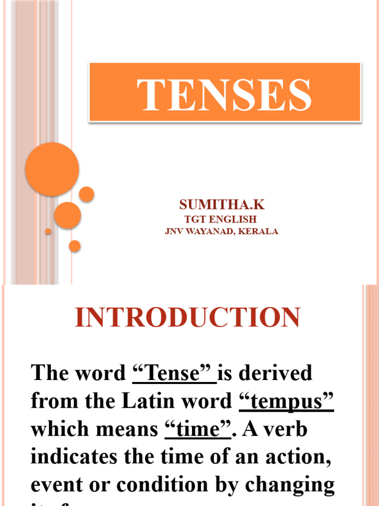 Understanding English Verb Tenses | PDF | Grammatical Tense | Perfect ...