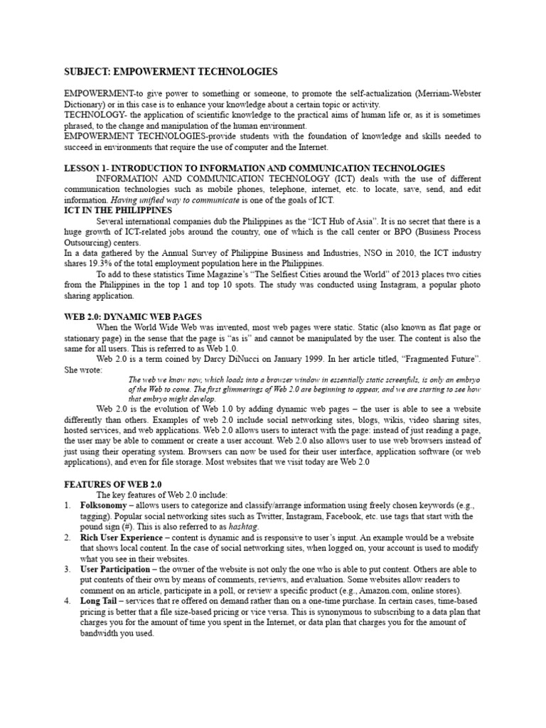 Lesson 1 | PDF | World Wide Web | Internet & Web