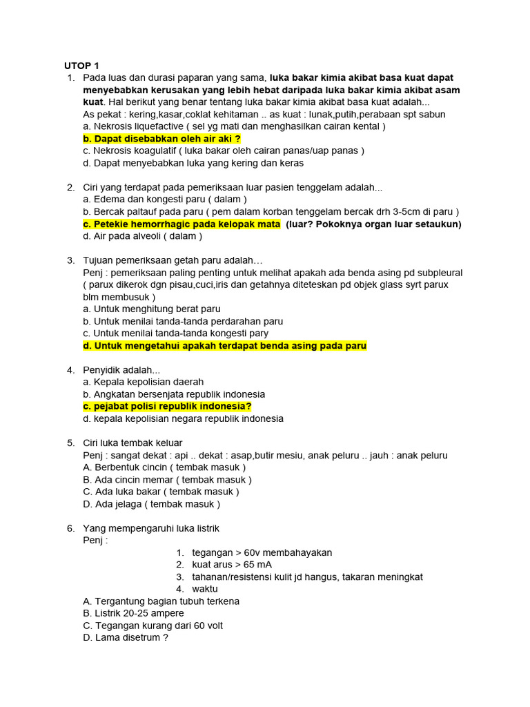 Soal Utop | PDF | Ilmu Sosial | Hukum