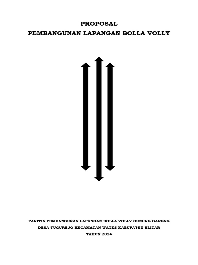 PROPOSAL Lapangan Bola Volly | PDF