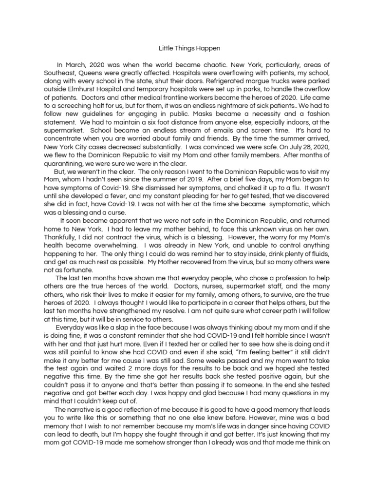 Personal Essay | PDF | Self-Improvement | Wellness