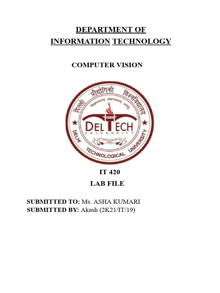 Computervision Practical | PDF | Image Segmentation | Computer Graphics
