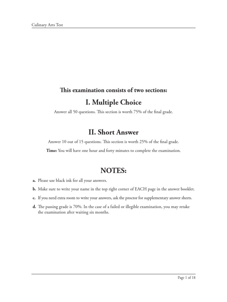 Culinary Test Exam 2 | PDF | Grilling | Cooking