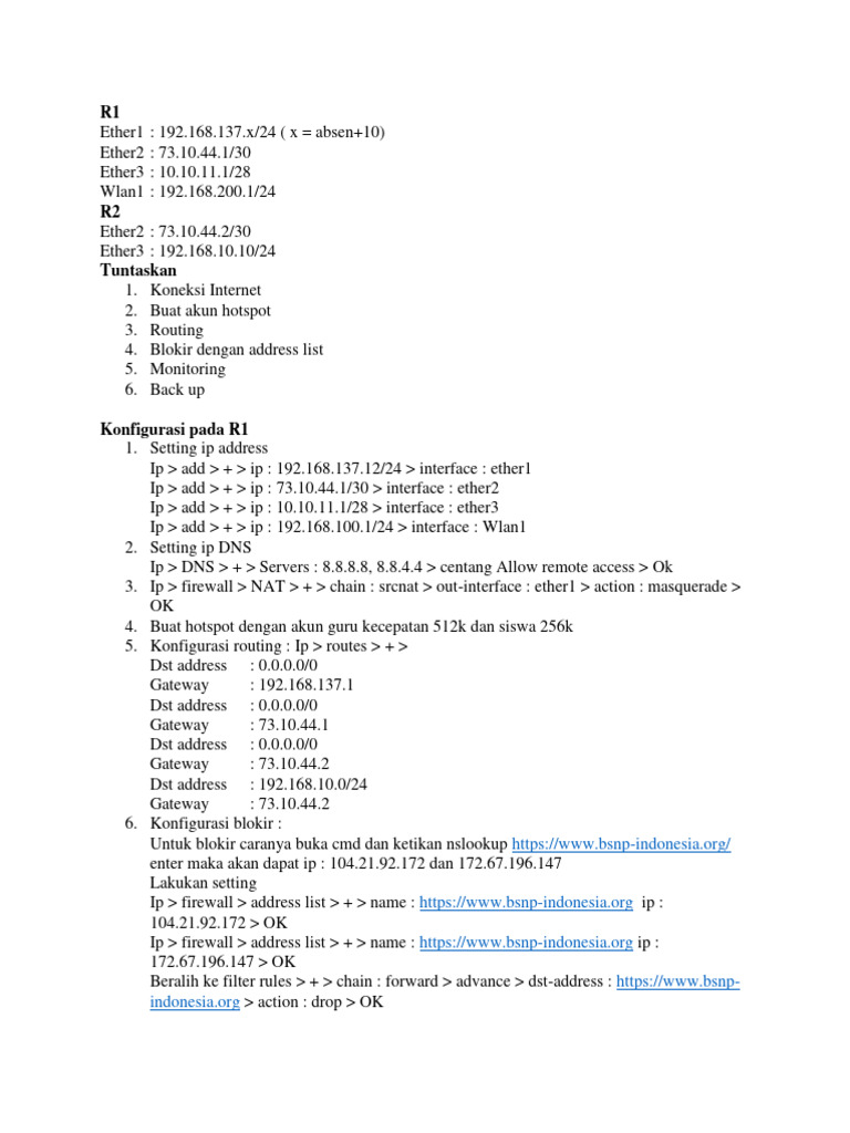 Network Configuration Guide | PDF | Internet Protocols | Firewall (Computing)