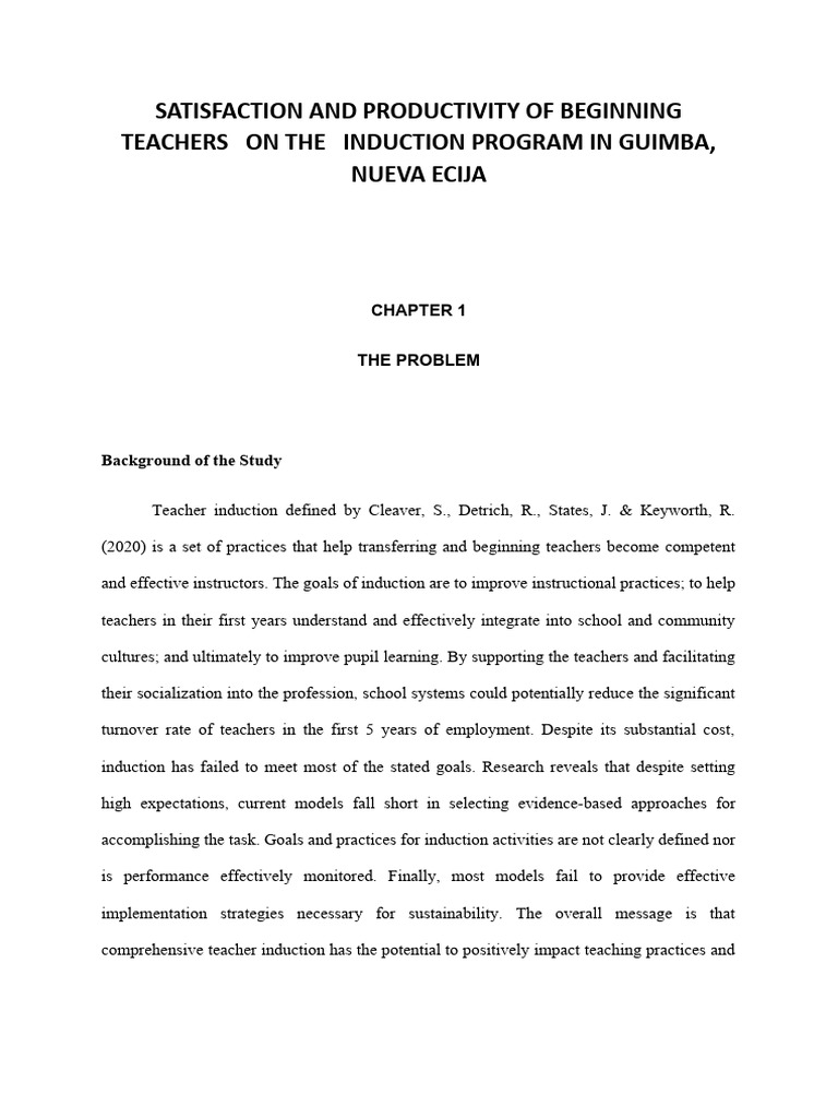 Induction Program Impact on New Teachers | PDF | Mentorship | Teachers