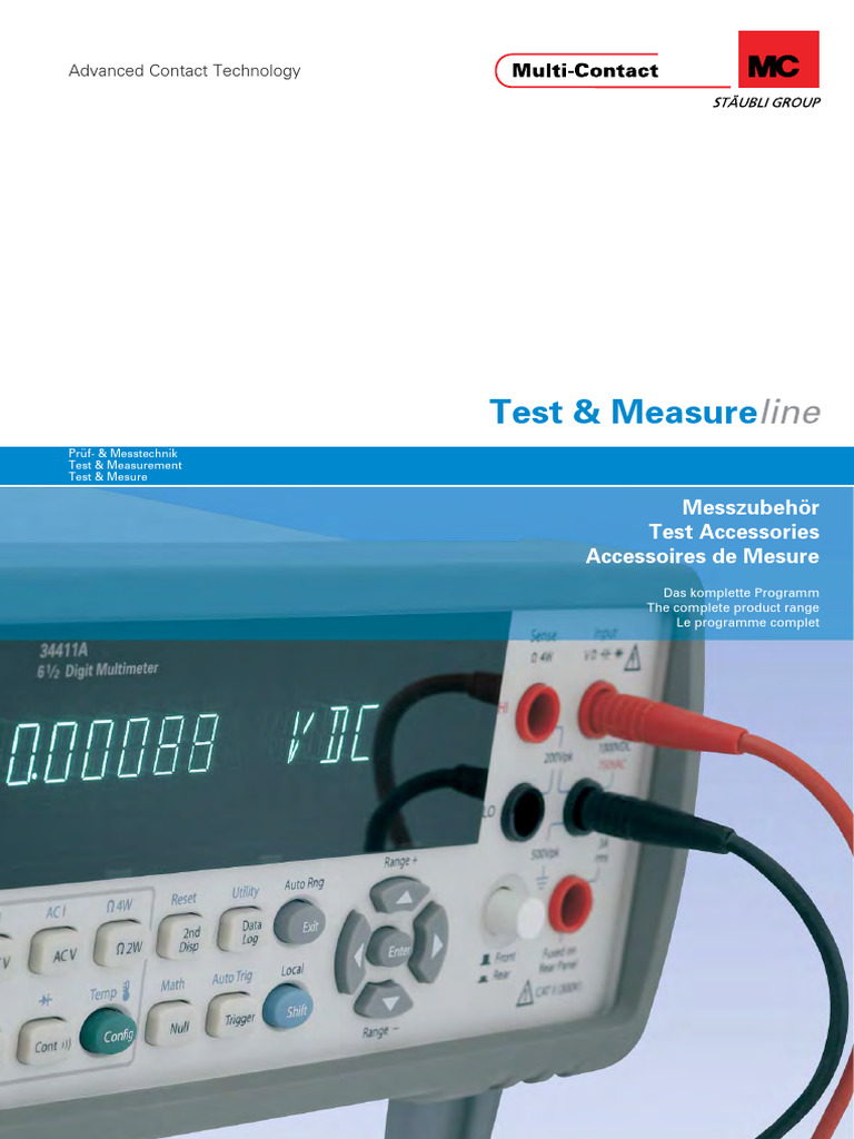 Mult-Contact TM Test&Measure (De-En-Fr) Hi | PDF