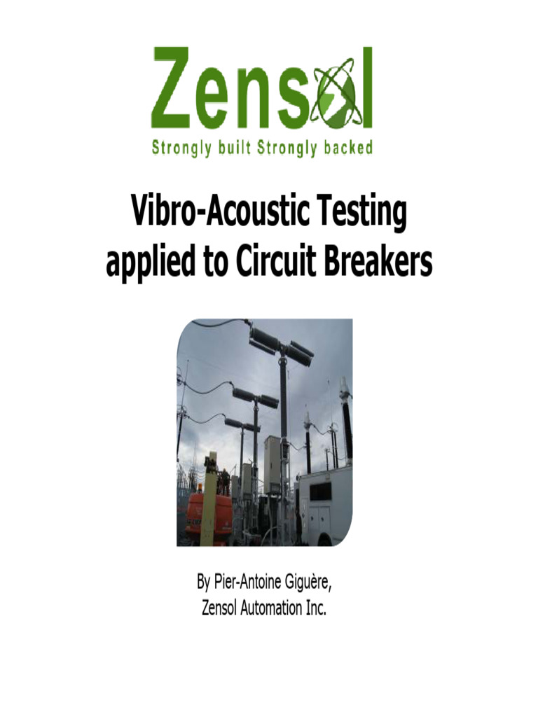 Vibro-Acoustic Testing for Circuit Breakers | PDF | Accelerometer ...